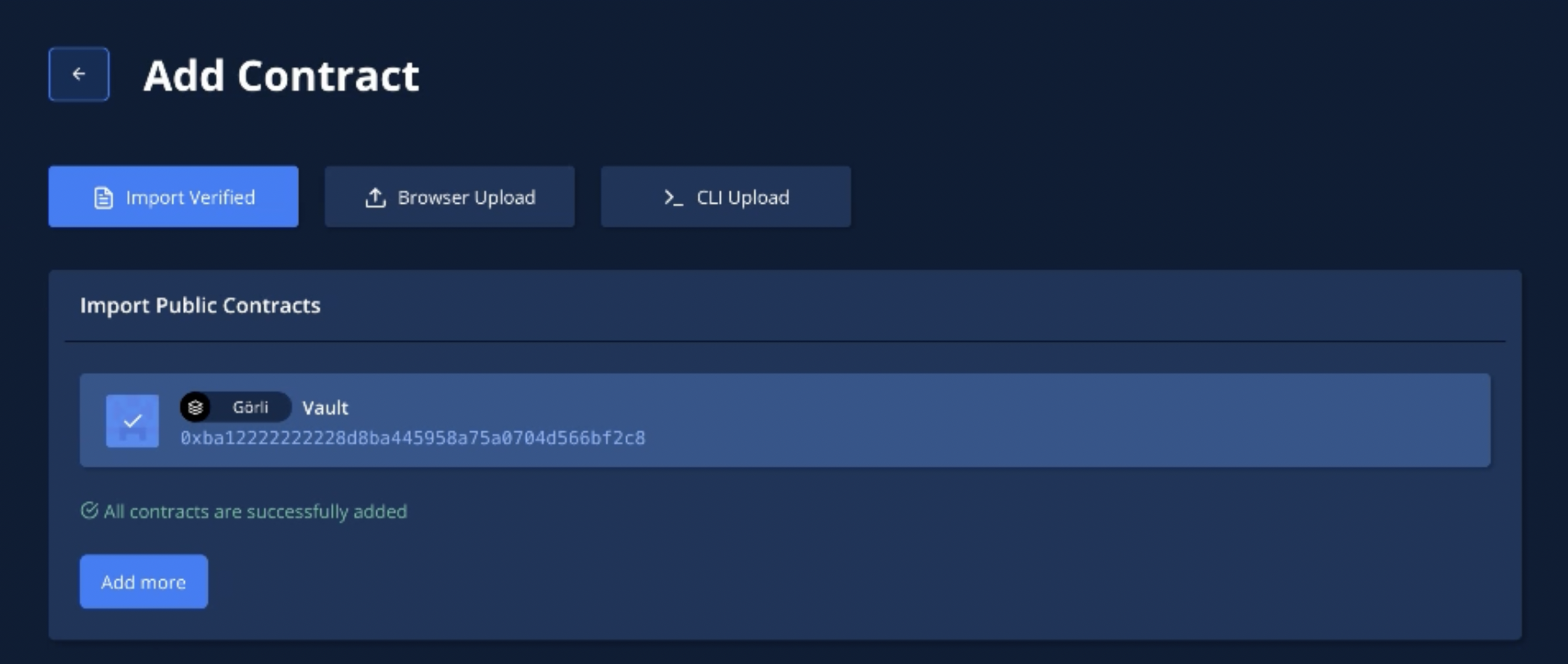 Converting Contracts into Wallets | Tenderly Documentation