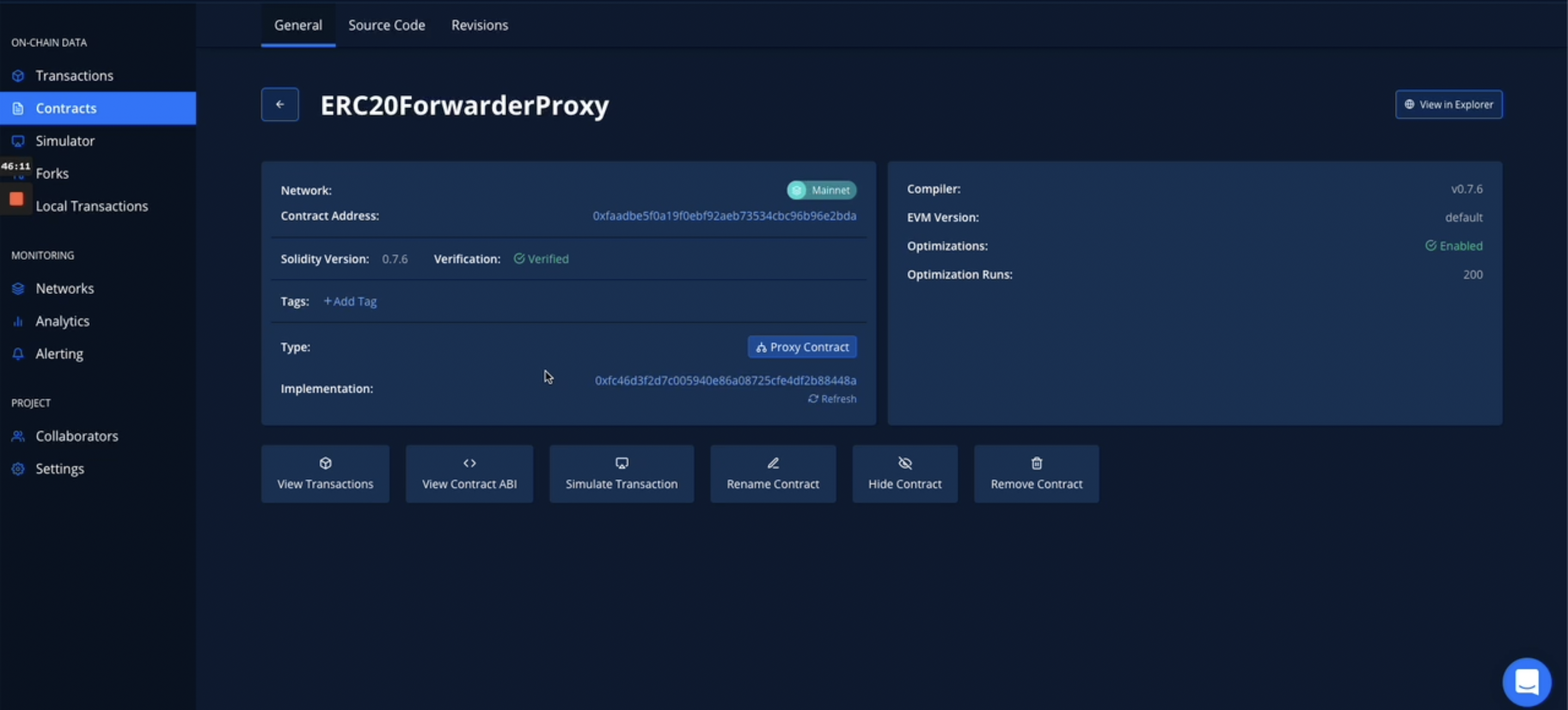 Proxy Contracts | Tenderly Documentation